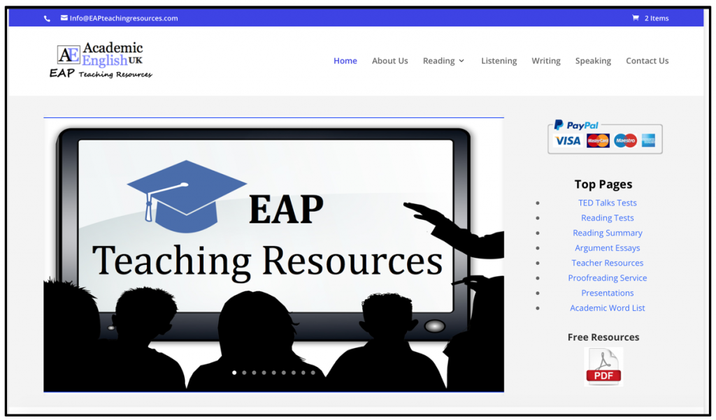 About Us - EAP Teaching Resources