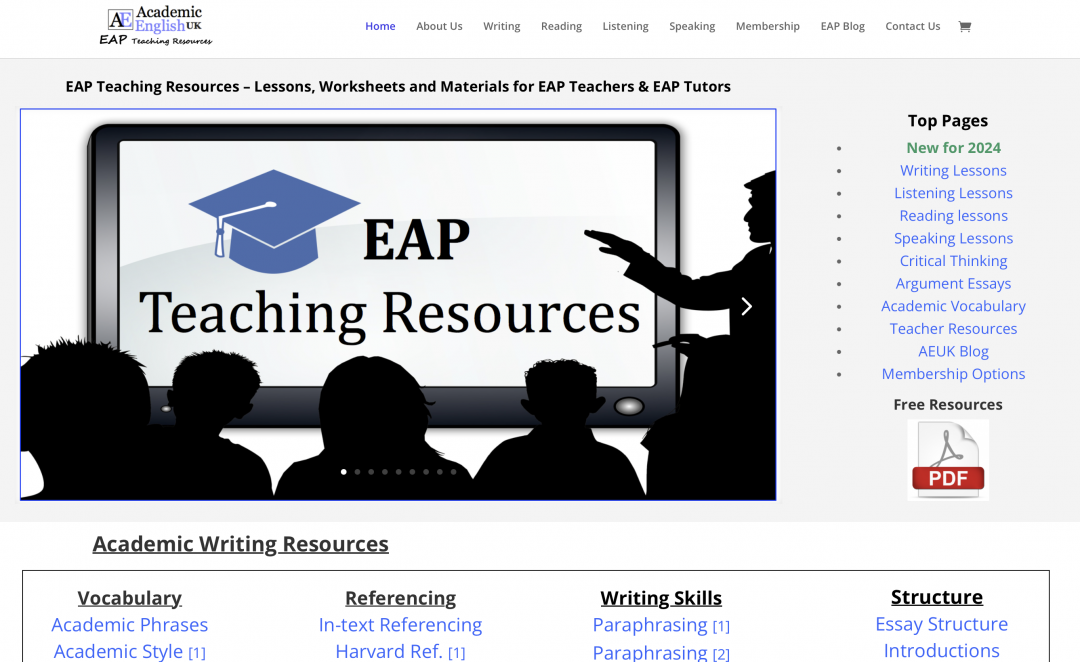 About Us - EAP Teaching Resources